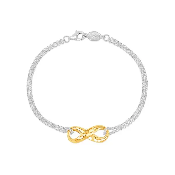 DOWER & HALL Two-tone Infinity Bracelet - Gold/silver
