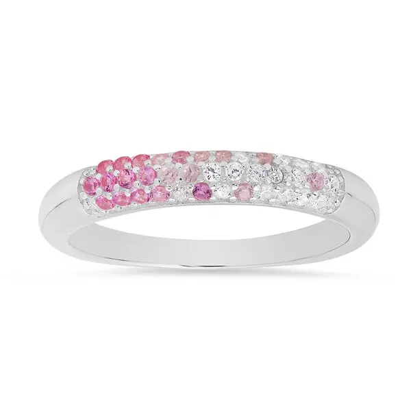 KYLIE HARPER Sterling Pavé Band Ring - Silver