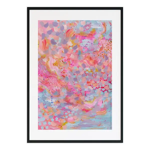 Jessica Slack Studio Winter Sunset Art Print - Pink