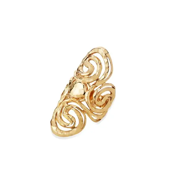 RETRO CHIC Eternal Spiral Ring - Gold