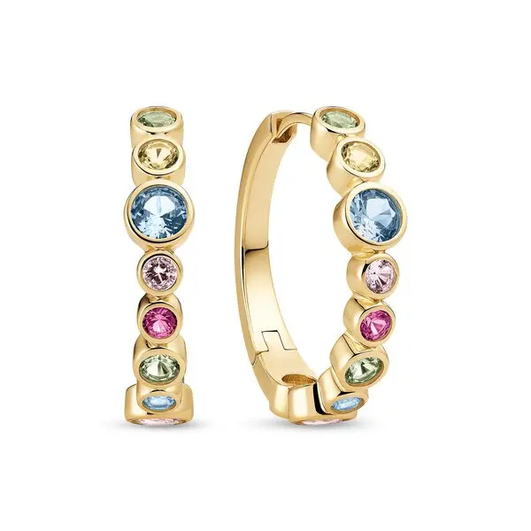 SIF JAKOBS JEWELLERY Sardinien Creolo Earrings - Gold