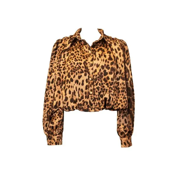 CHIARELLA Anyma Animal Print Blouse