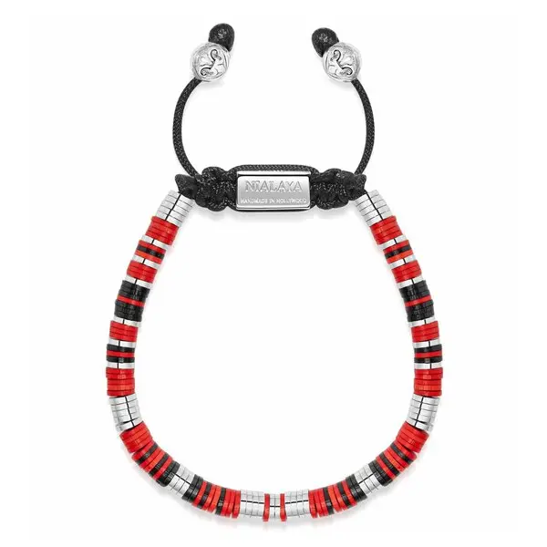 NIALAYA JEWELRY Sedona Disc Bracelet - Gray