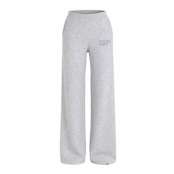 LOOM ARCHIVES Knit Straight Leg Trousers - Grey