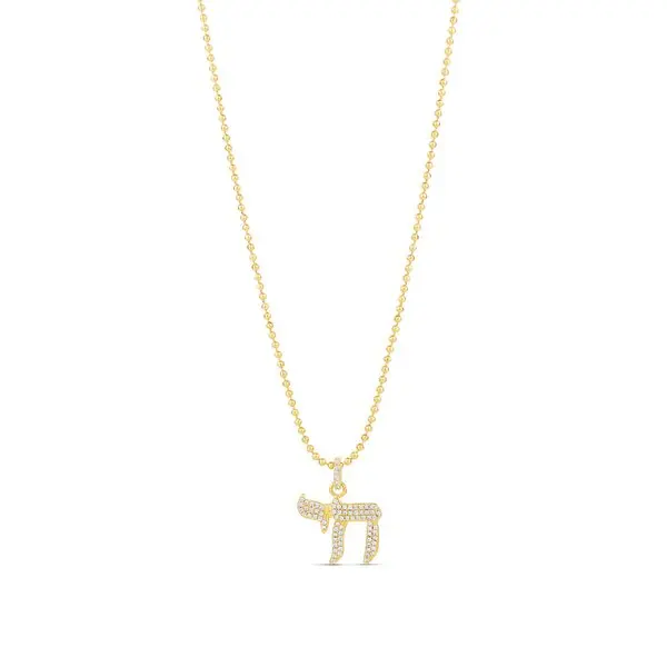 SHYMI Pave Chai Beaded Ball Necklace - Gold