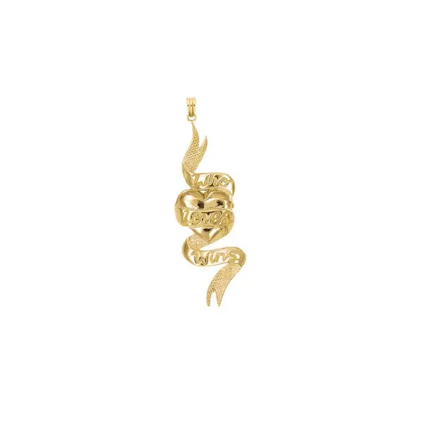 Zoë & Morgan Who Loves Wins Charm - Gold
