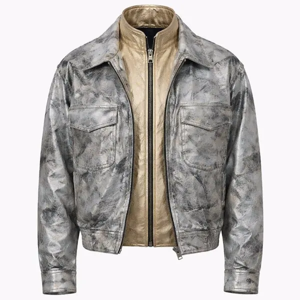 ZASTASTUDIO Leather Bomber Jacket