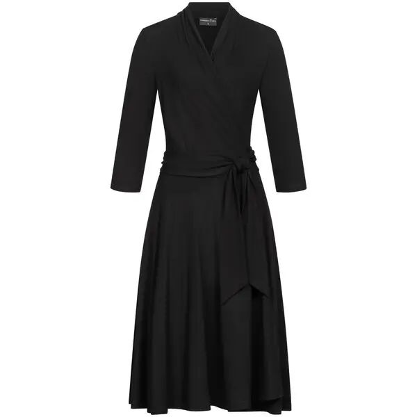 MARIANNA DÉRI Jersey Wrap A-line Dress