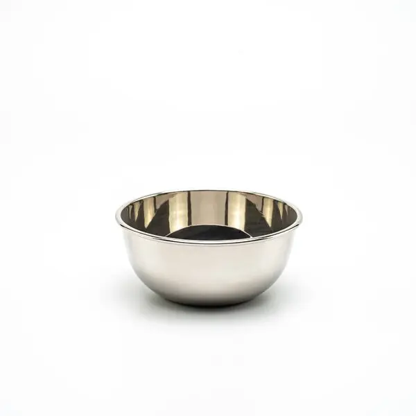 ANATOLIACRAFT Solid Copper Snack Bowl, Color Chrome - Silver
