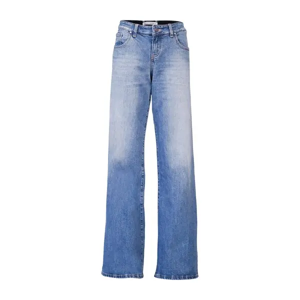 LOVE AND NOSTALGIA Bob Jean Wide Leg Denim