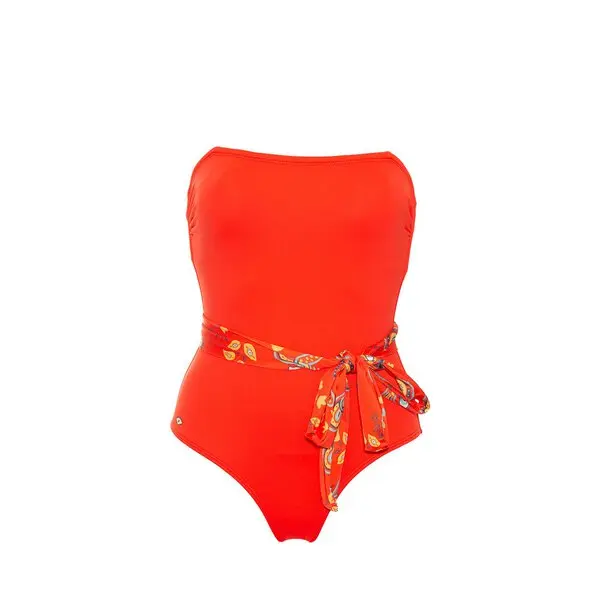 AULALA PARIS X Moon Art Tulip One-piece Swimsuit - Red