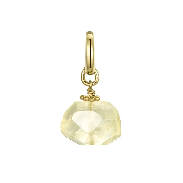 UNLEASH CPH Companion Happiness Charm With Lemon Quartz - Gold/yellow