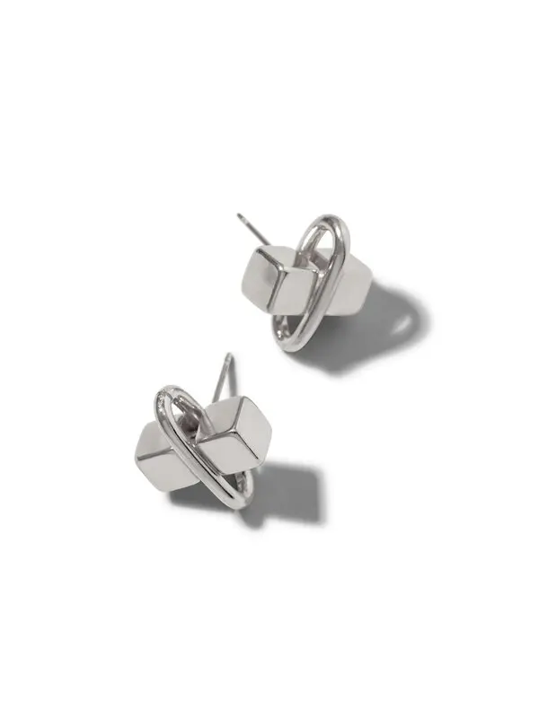 JAREDJAMIN Blockbuster Stud Earrings - Silver