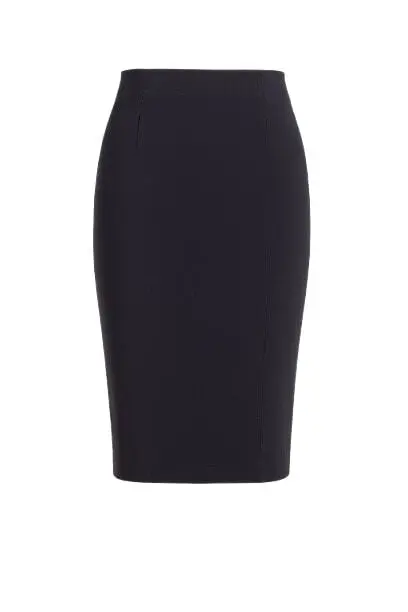 CONQUISTA Pencil Skirt Stretch Fabric - Black