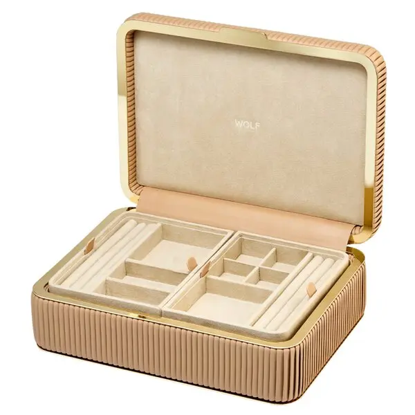 Wolf Bella Medium Jewellery Box - Brown