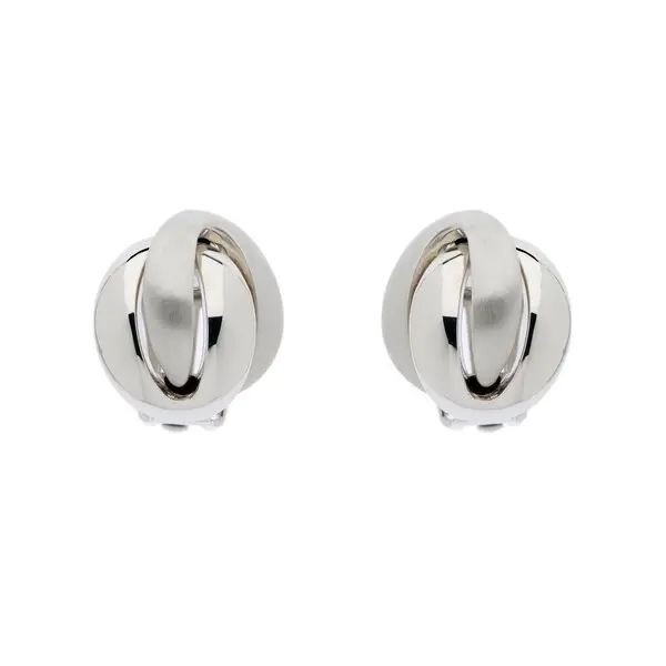 EMMA HOLLAND JEWELLERY Knot Clip-on Earrings - Silver