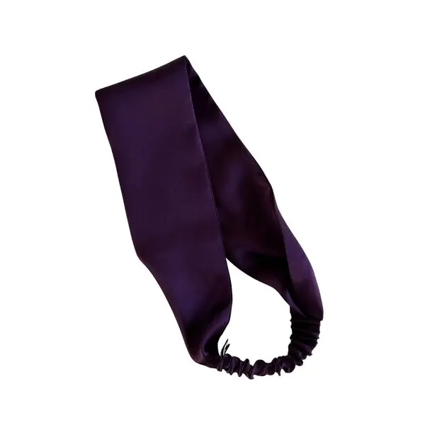 SYLKI Silk Wide Headband - Purple