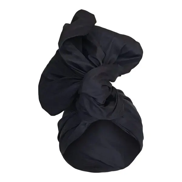 ROMER MILLINERY Silk Shantung Twisturban - Blue