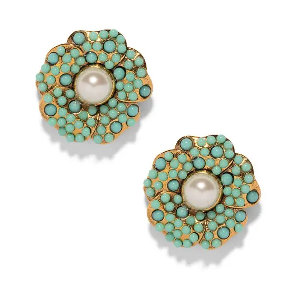 THE PINK REEF Valencia Earrings - Blue