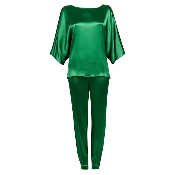 GINTA Silk Satin Suit