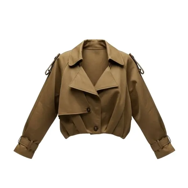 IZABELA MANDOIU Cropped Trench Jacket