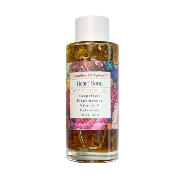 MOONBEAM DAYDREAM Heart Song Holistic Breast & Body Oil - Brown/green