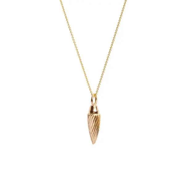 EDGE ONLY Spiral Drop Pendant - Gold