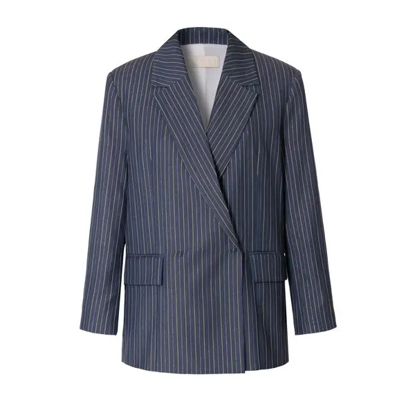 AGGI BY HALEWSKI Martina Infinity Double Breasted Oversized Blazer