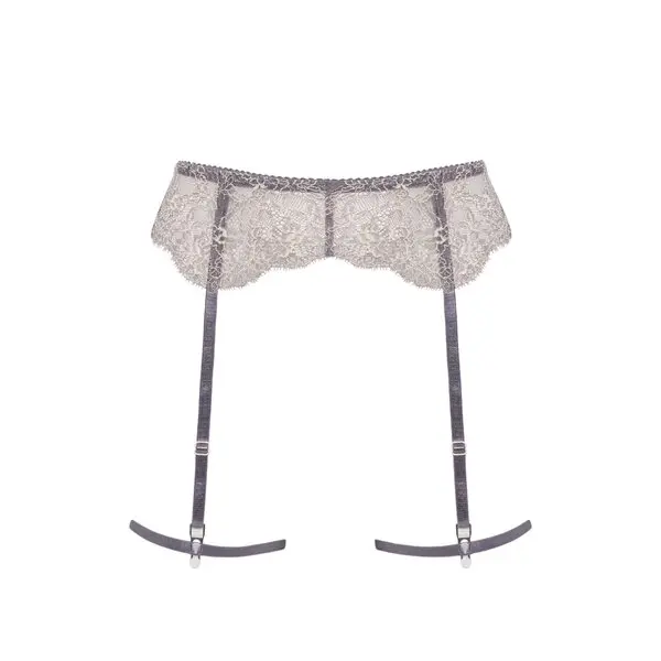 DARILY UNDERWEAR Bloom Garter Belt - Gold/grey