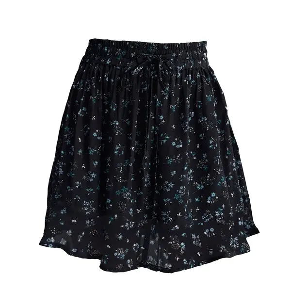 REISTOR Floral Drawstring Skirt