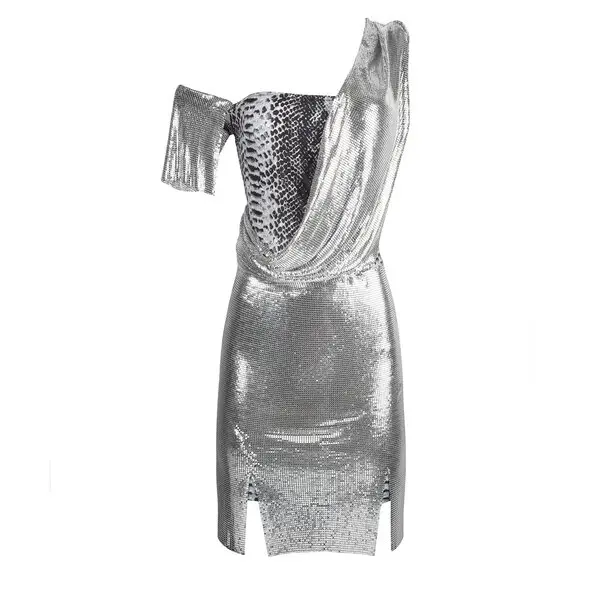PALOMA LIRA Draped Metal Dress