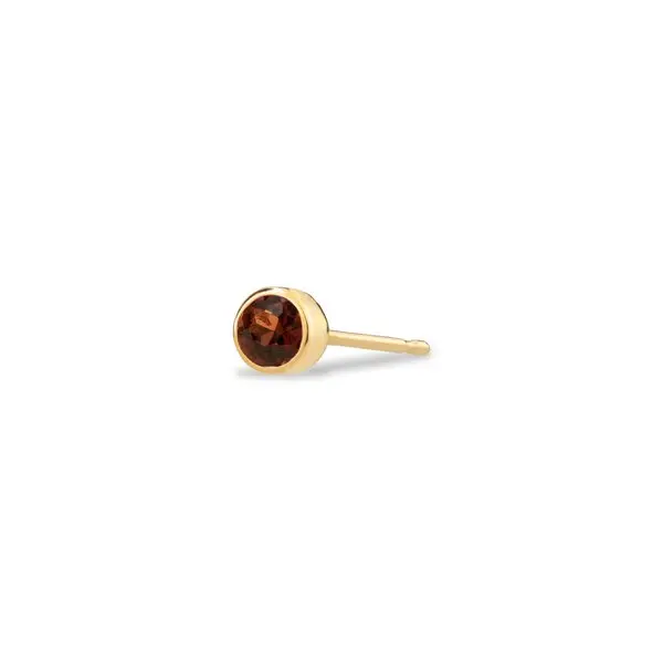Maya Brenner Designs Birthstone Stud Yellow Garnet January - Gold