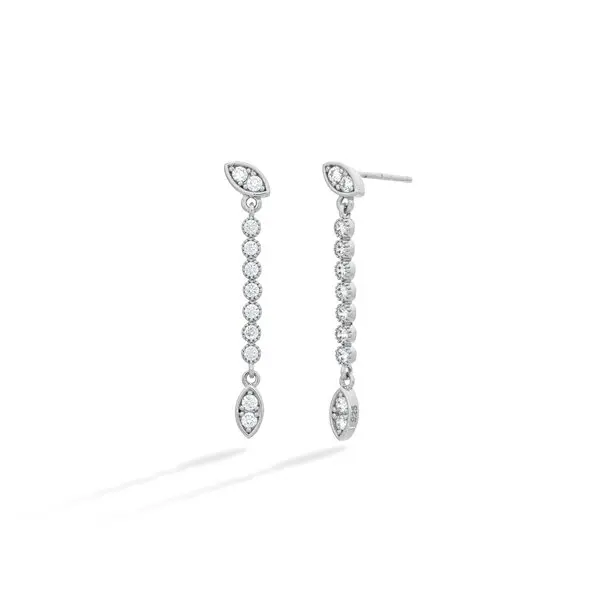 SHABELLA NYC Aphrodite Drop Earrings - Silver
