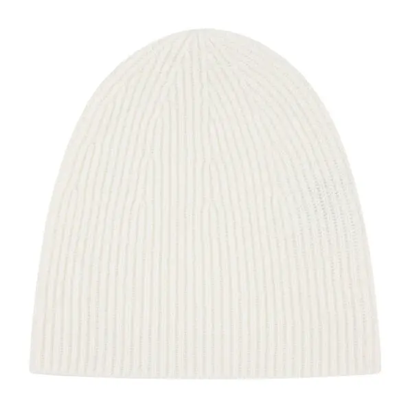 LOOP CASHMERE Cashmere Beanie - White