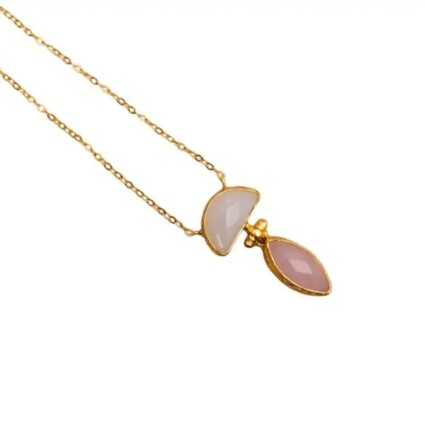 ROZ Suri Duo Pendant Necklace - Gold