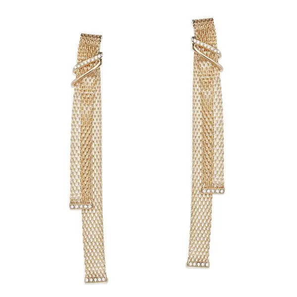Grossé Crystal Statement Drop Earrings - Gold