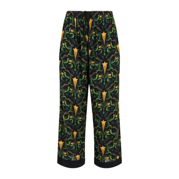 Henelle Green / Black / Brown Hollywood Nights Lounge Pant - Green/black/brown