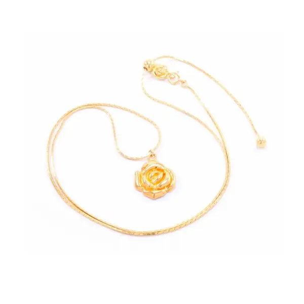 SEVEN SAINTS Mystic Rose Adjustable Necklace - Gold