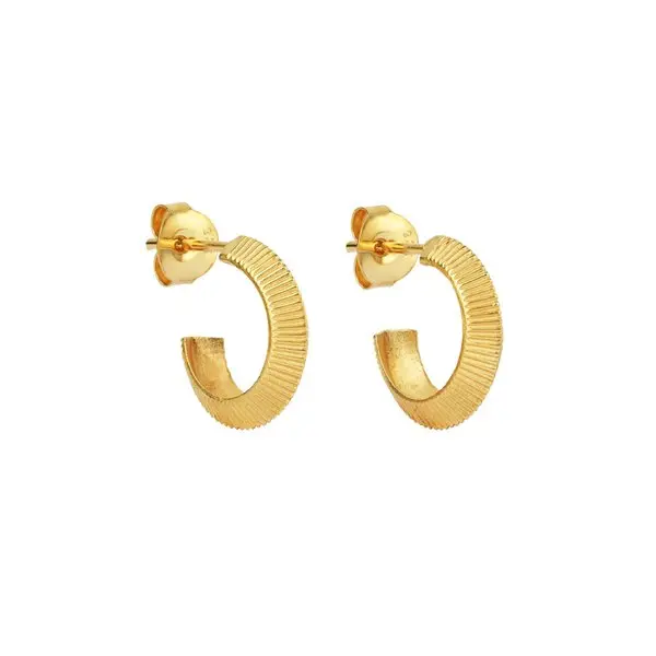 Zoë & Morgan Mini Tasa Hoop Earrings - Gold