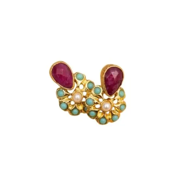 ROZ Asya Drop Earrings - Gold