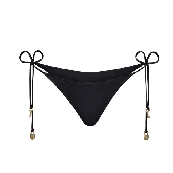 BIANCA RESORTWEAR Isla String Bikini Bottom - Black