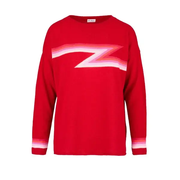 AT LAST... Zigzag Cashmere Blend Sweater