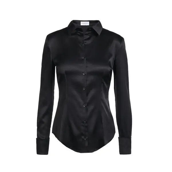 MODALLICA Viva Fitted Organic Peace Silk Shirt