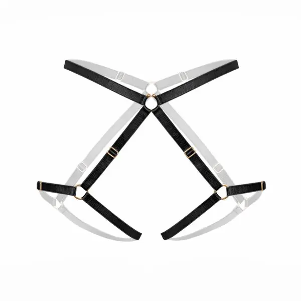 MONIQUE MORIN LINGERIE Amphitrite Harness - Black