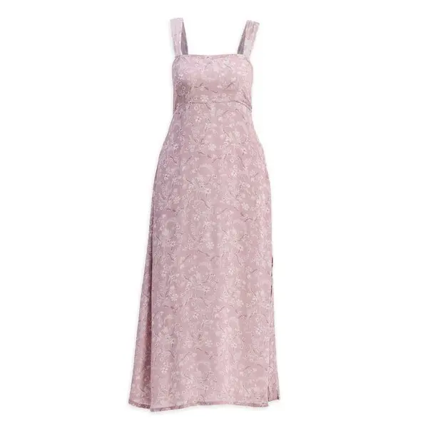 REISTOR Floral Maxi Dress With Tapered Straps