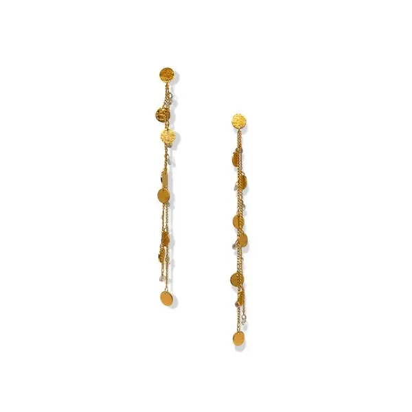 JAREDJAMIN Babylonica Dangle Post Earrings - Gold