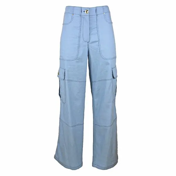 LALIPOP DESIGN High-waisted Wide Leg Cargo Pants