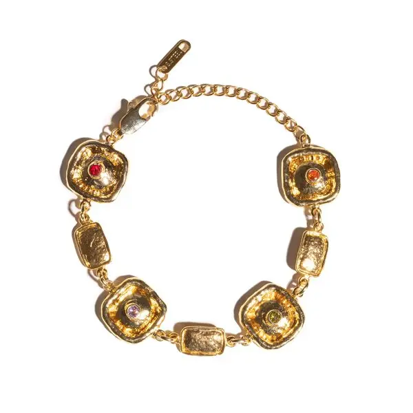 KYBELE STUDIO Medallion Link Bracelet - Gold