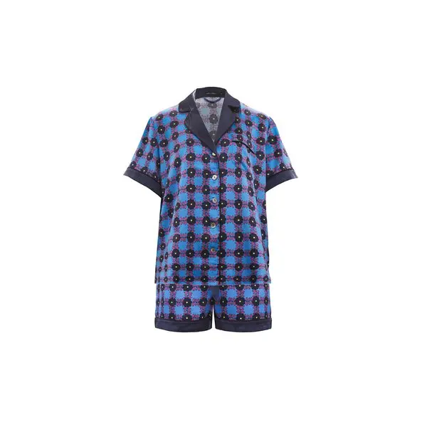 EMMA WALLACE Aila Shorty Pj Set - Blue
