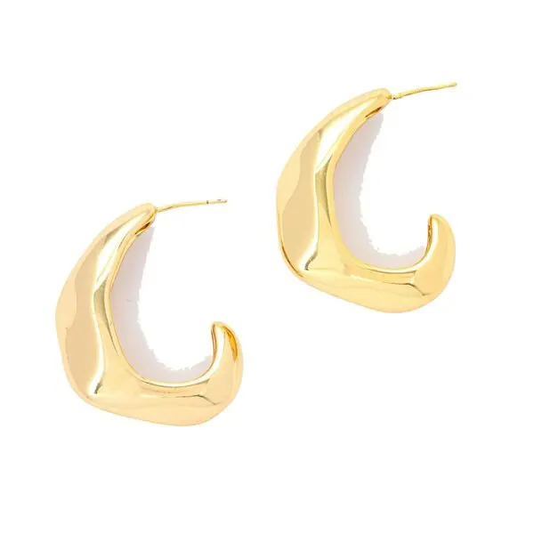 UCHI & SOTO Nami Hammered Earrings - Gold